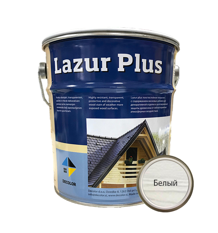 Lazur Plus DECOLOR, белый, (Словения) - Купить в Чехове